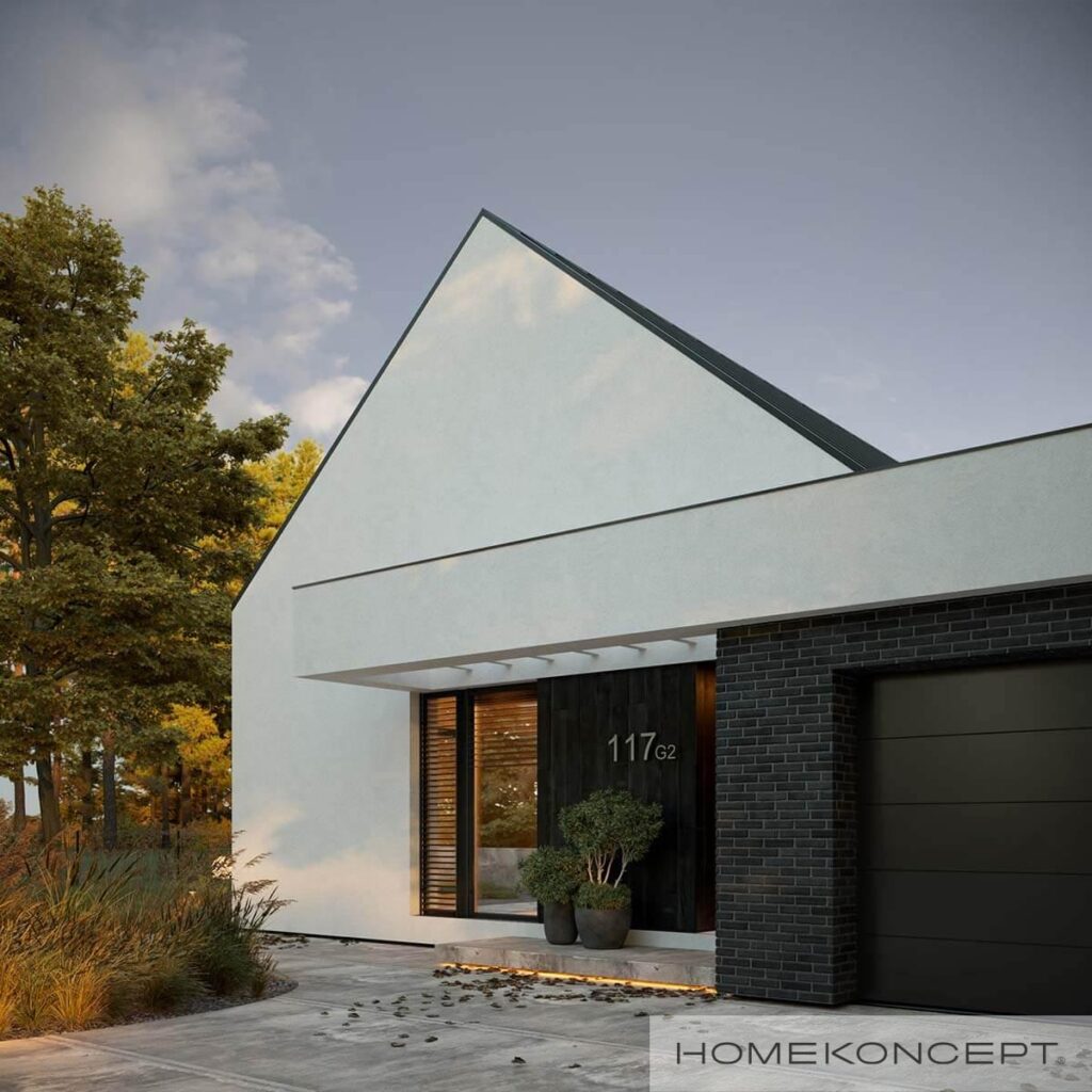 HomeKONCEPT 117 G2 Projekt domu parterowego z garażem - RABAT